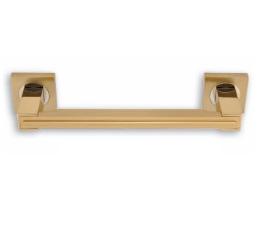 Πόμολα - Λαβές: Ορειχάλκινη Λαβή Εξώπορτας Best 920L Ορο Ματ-Ορο