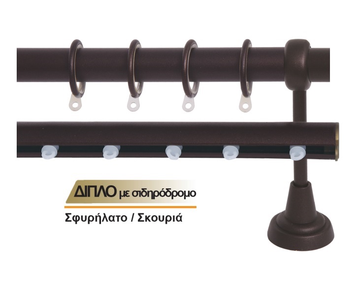 οικονομικά μεταλλικά κουρτινόξυλα σκουριά